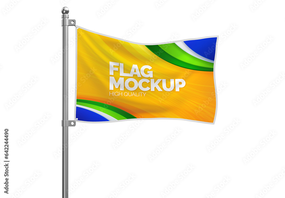 Flag Mockup Stock Template | Adobe Stock
