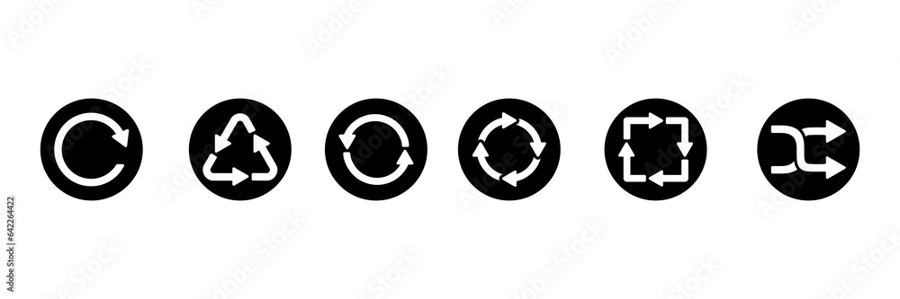 arrow set collection undo,recycle,refresh,loop,cycle,shuffle with ...