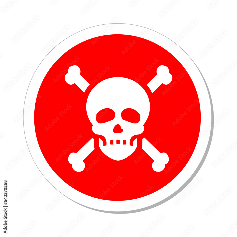 Circular ISO Information Sign: Toxic Poison Symbol Stock Vector | Adobe ...