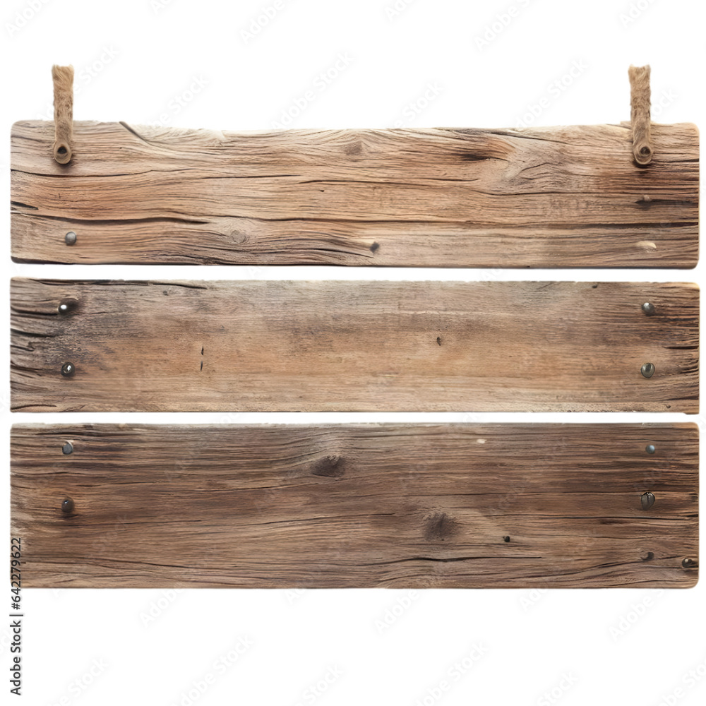 Rustic Wood Sign Board Clipart with PNG Background Stock Illustration ...
