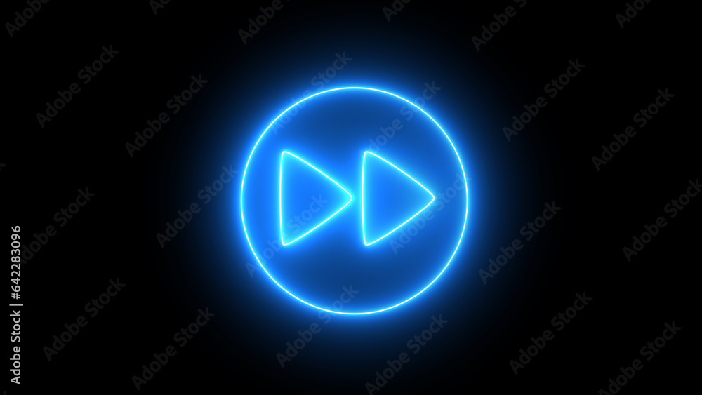 play button round flat Icon. Neon glowing play button. Neon glowing ... play button round flat Icon. Neon glowing play button. Neon glowing ...