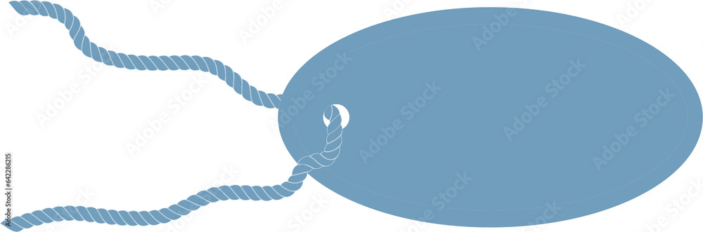 Digital png illustration of blue tag with copy space on transparent ...