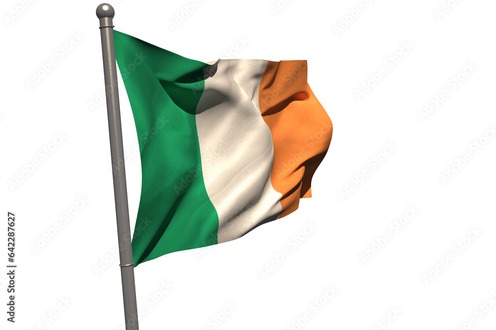Digital png illustration of irish flag on transparent background Stock ...