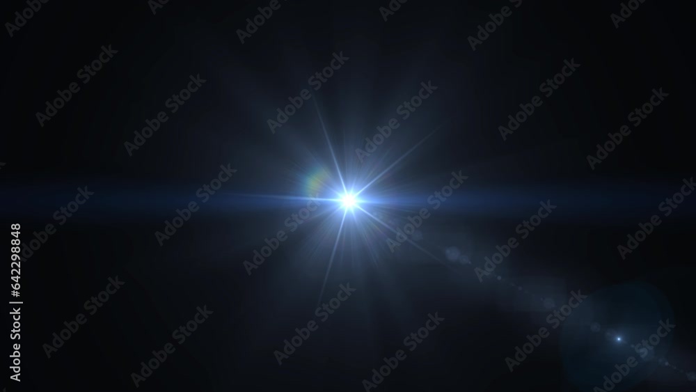 Optical lens flare effect. 4K resolution. Very high quality and ...