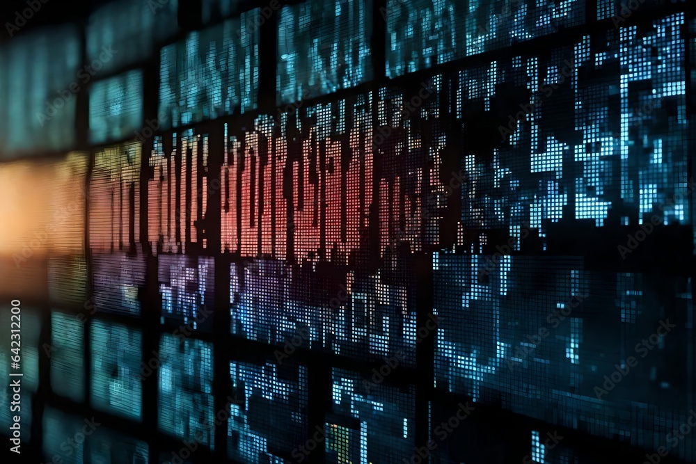 Taking clear pictures of the pixels on a digital screen to display the ...