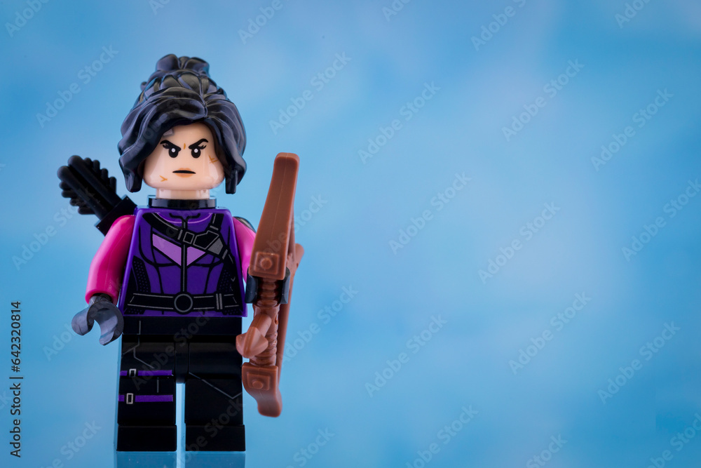Dortmund - Deutschland 1. September 2023 Lego Minifigure Kate Bishop ...