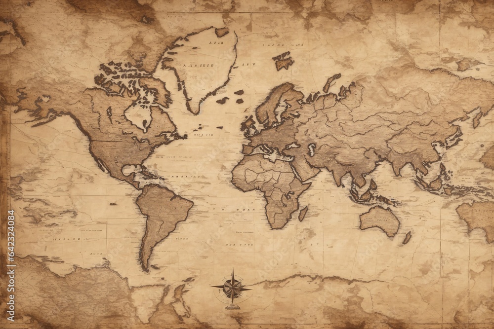 Old Map, Map Background, Vintage World Map, Vintage Map Background, Old