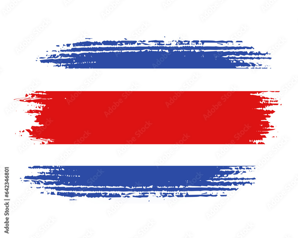 brush flag Costa rica transparent background, Costa rica brush ...