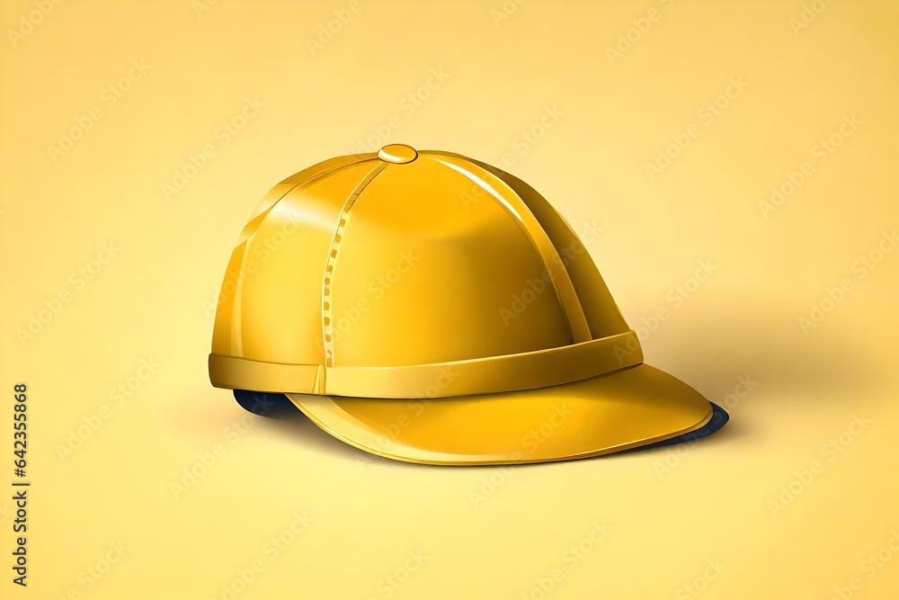 isolated yellow labor cap on transparent background, labor day theme ...