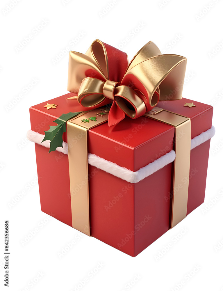 3D Christmas gift box transparent background PNG. merry christmas gift ...