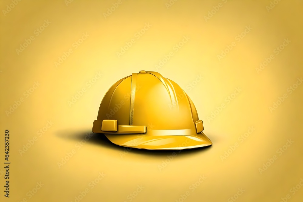 isolated yellow labor cap on transparent background, labor day theme ...