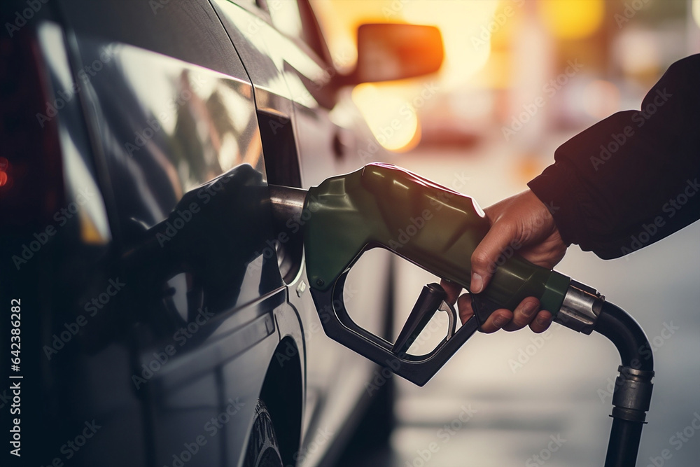 Car fuel gasoline station gas Stock Photo | Adobe Stock
