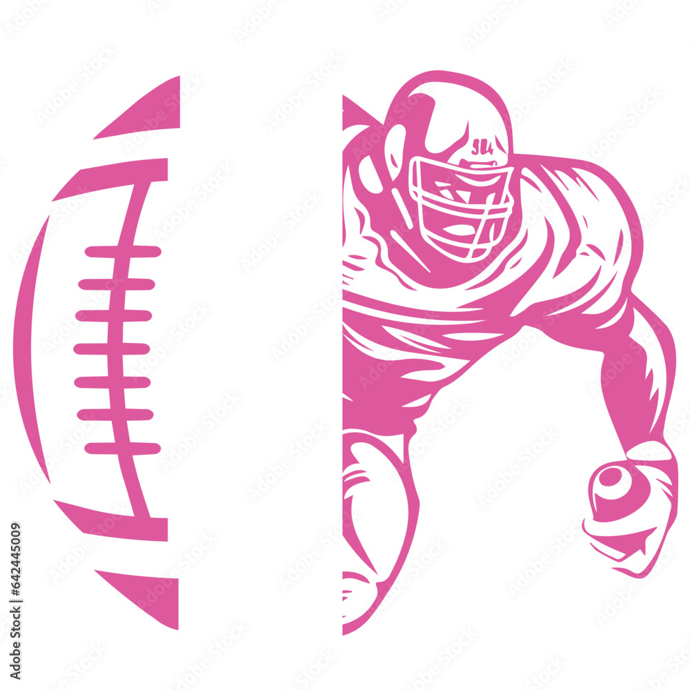tackle breast cancer, cancer fight svg, football sport cancer svg png ...