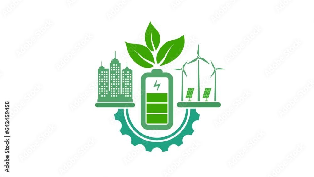 green energy, transparent background Stock Video | Adobe Stock