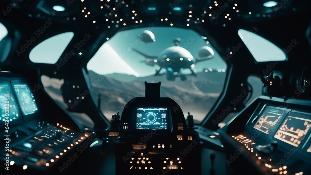 Alien planet first contact, astronaut exploring new world from the ...