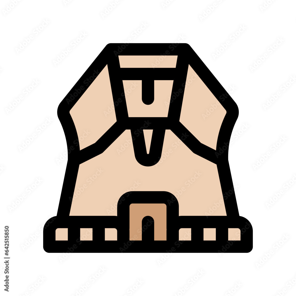 Editable statue, sculpture vector icon. Landmark, monument, culture ...