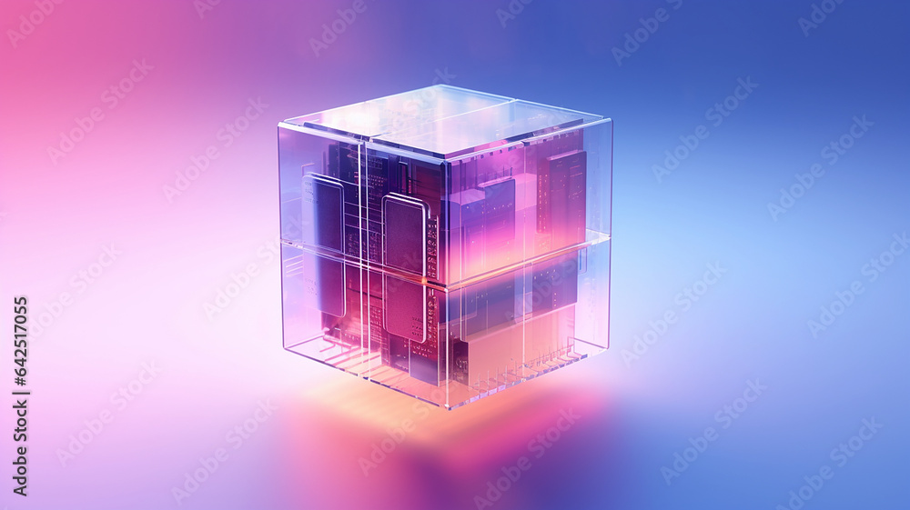 Future innovative digital Quantum Computer System Micro Chip Circuit ...