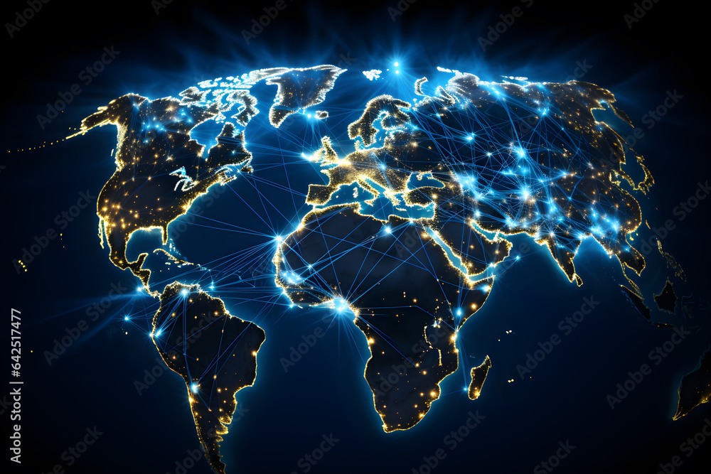 Interconnected earth, exploring the vast communication network across ...