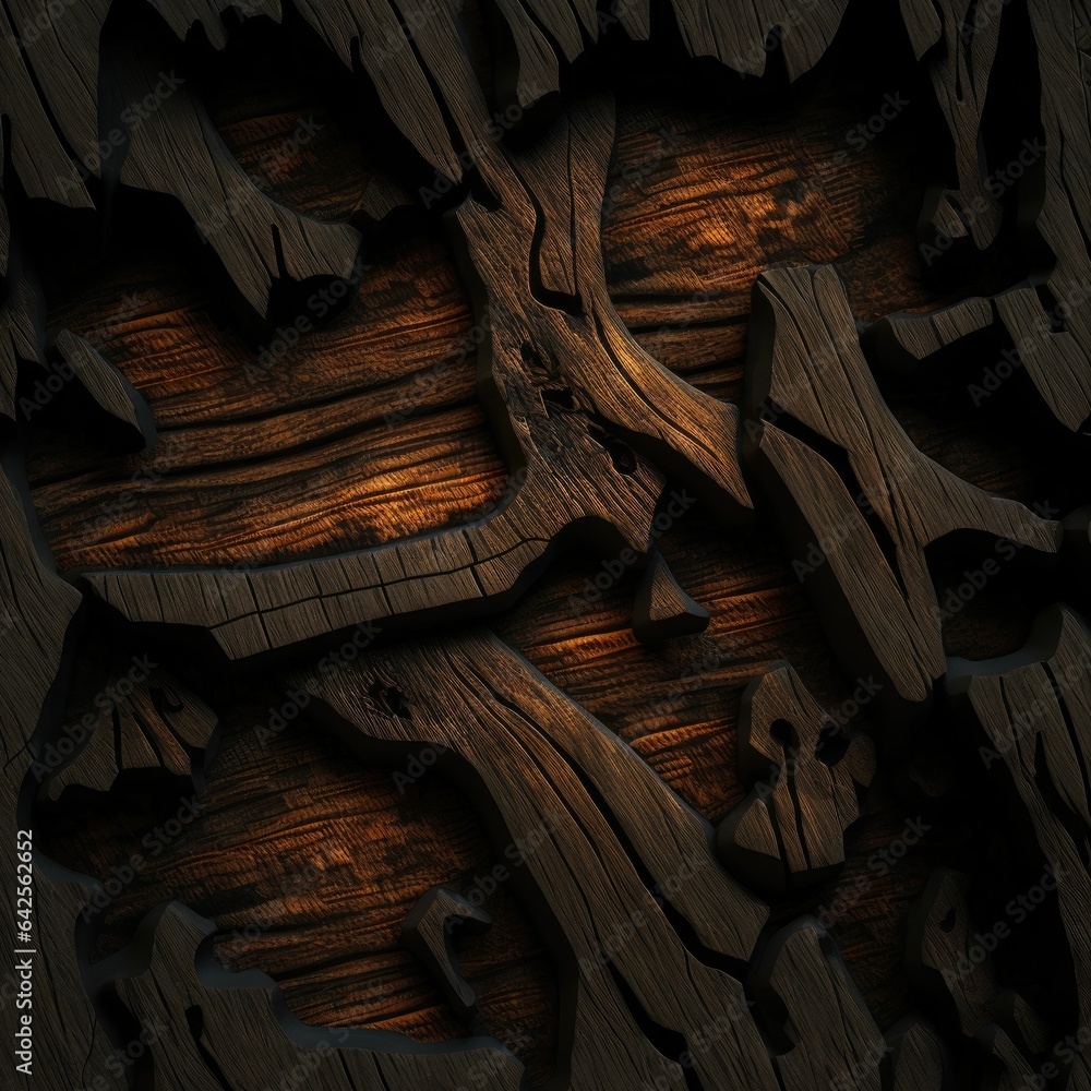 Burned Wood Texture: Seamless 4K High Quality Image for Creative Design ...