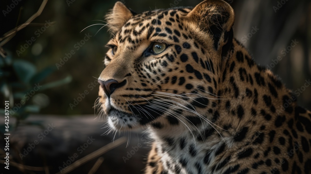Leopard. Javan leopard close up. African leopard female pose in ...