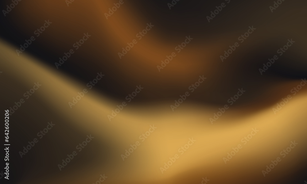 Abstract dynamic background with blur beige and brown gradient curves ...