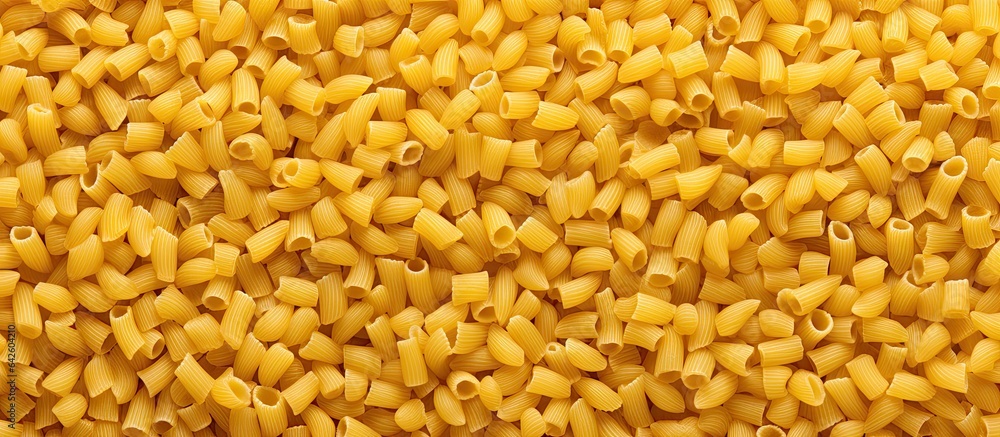 Texture background of small square pasta uncooked pile of quadrucci ...