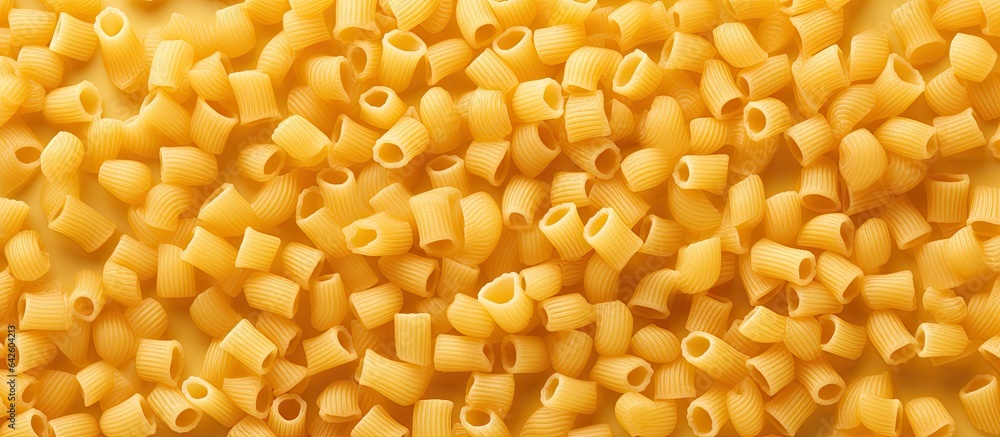 Texture background of small square pasta uncooked pile of quadrucci ...