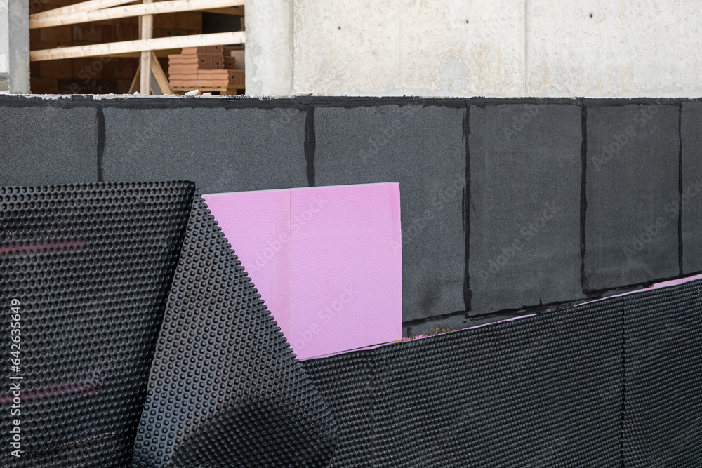 waterproof and ground thermal insulation coatings applied on the ...