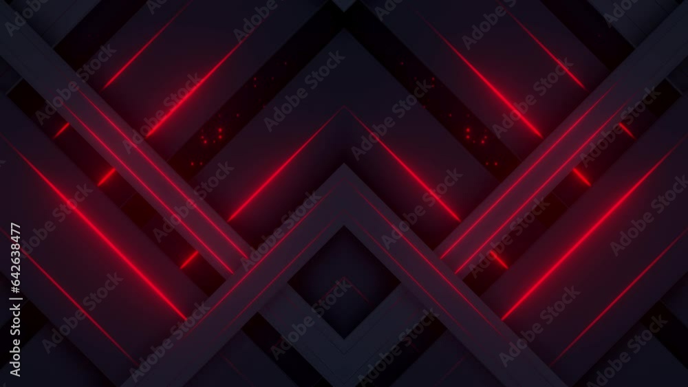 This stock motion graphic video of 4K dark block patterns with flashing ...