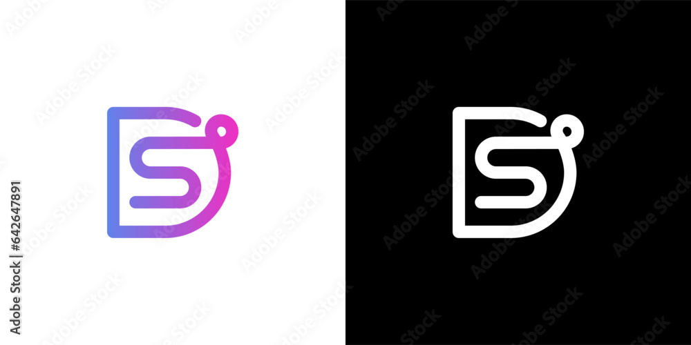 DS logo design, SD monogram, DS initials logo, letter SD logo, symbol ...