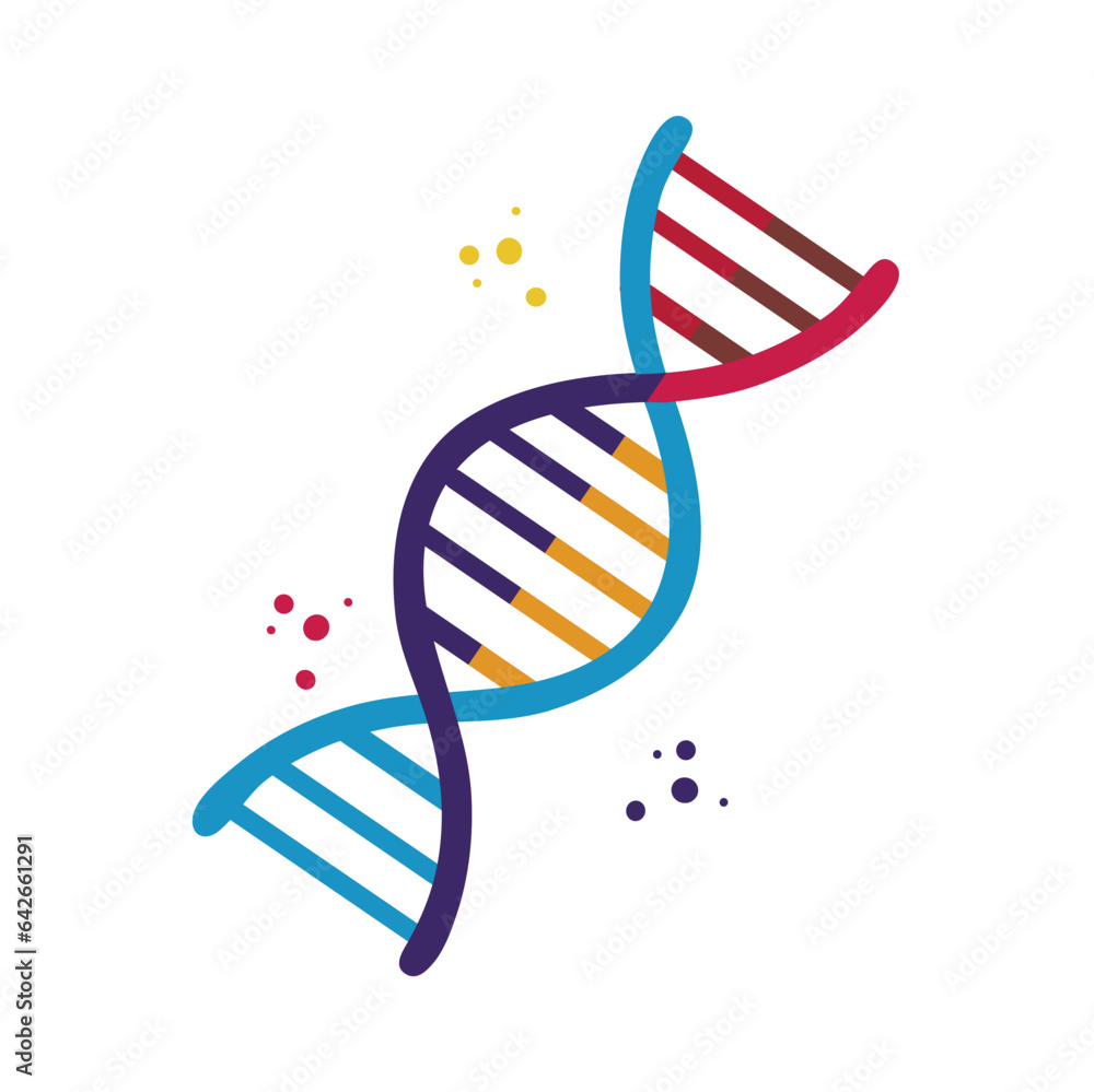 DNA hand drawn icon clipart avatar logotype isolated vector ...