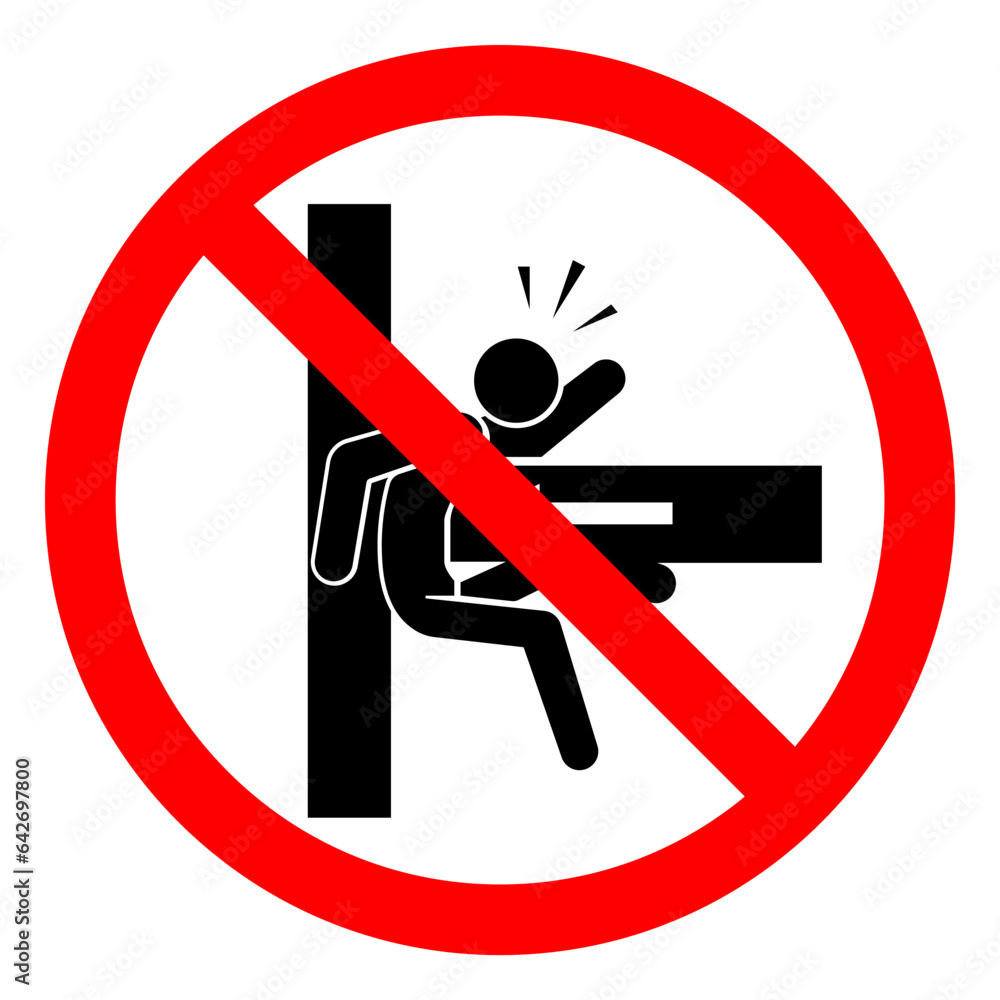 Injury Hazard Crush Hazard Symbol Sign, Vector Illustration, Isolate On ...