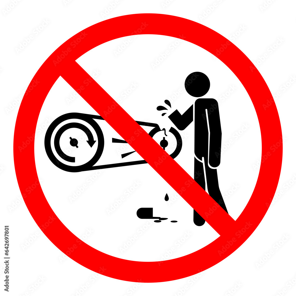 Injury Hazard Do Not Guard Removed Risk Of Severe Injury Symbol Sign ...