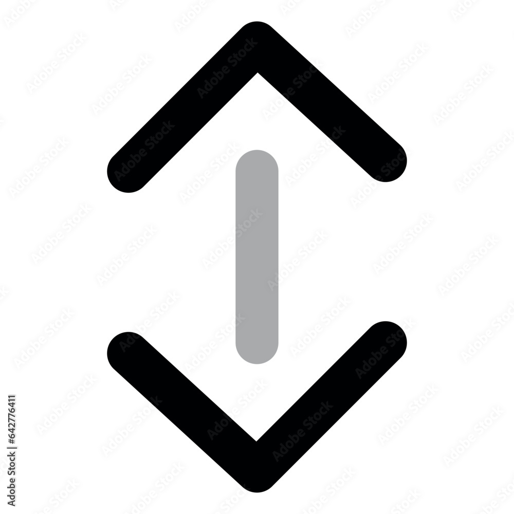 Arrows Vertical Icon, Vertical Arrows, Direction Indicator, Arrow ...