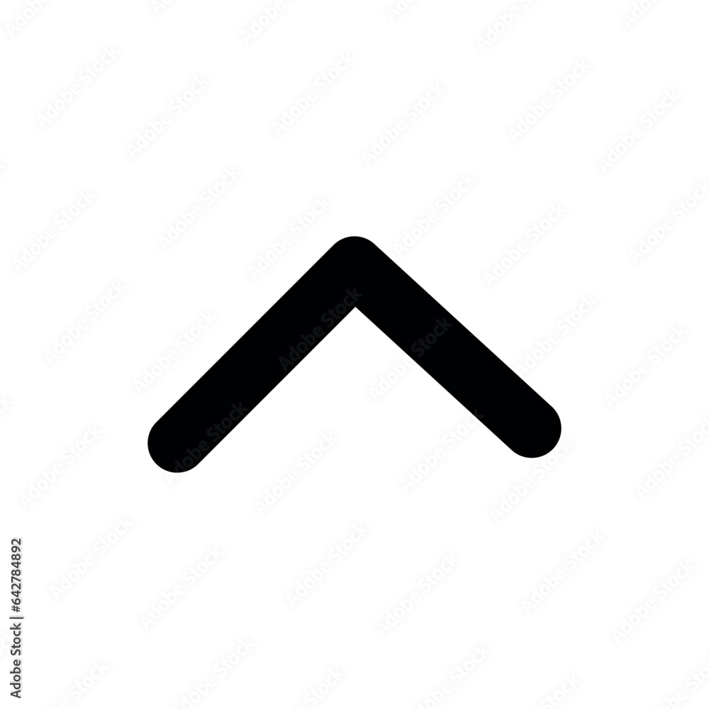Angle Up Icon Upward Arrow Ascend Symbol Direction Indicator Arrow Pointing Up Navigation