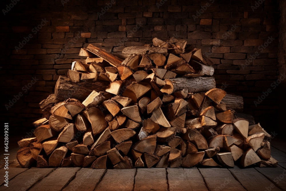 Pile tree material woodpile log timber nature stacked wood brown cut ...