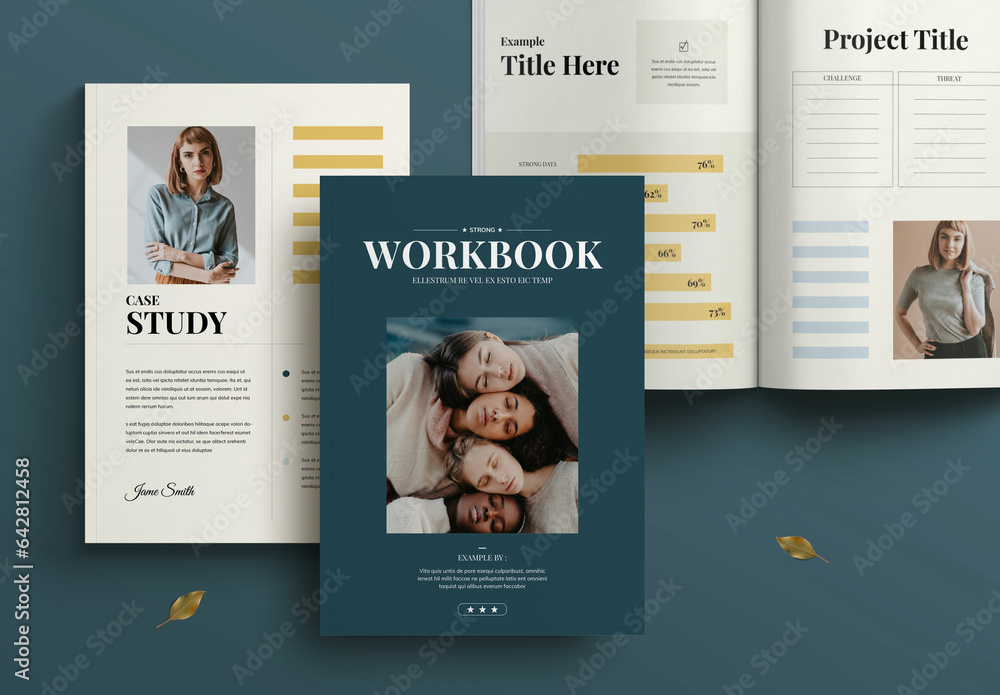 Workbook Layout Stock Template Adobe Stock