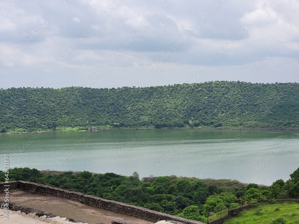 Lonar Lake, also known as Lonar crater, is a notified National Geo ...