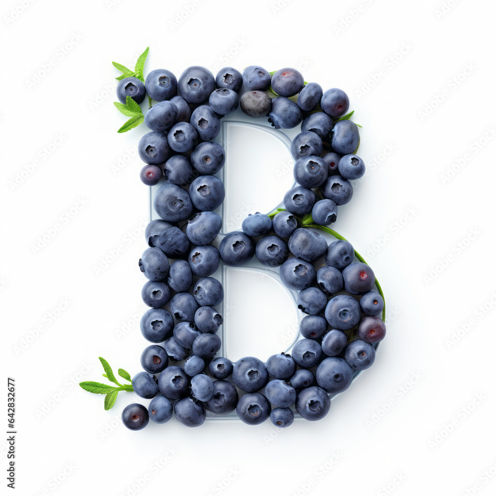 Printable vocabulary flashcards. B for blueberries. Guessing game ...