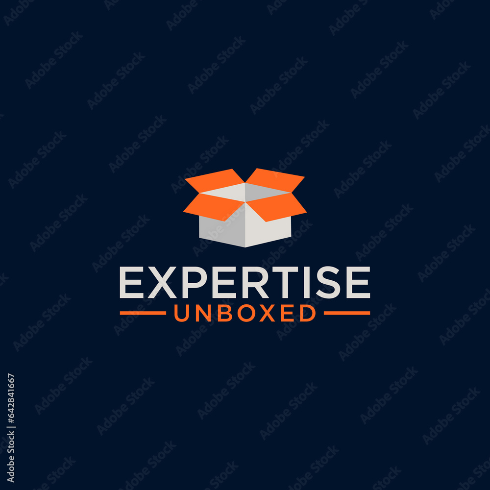 box design logo Stock Vector | Adobe Stock