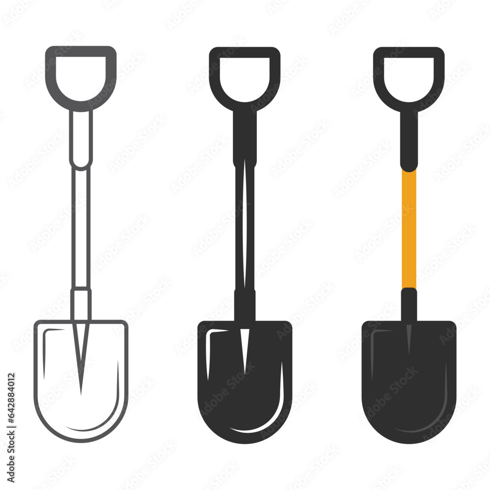 Shovel Vector, Shovel Silhouette Vector, Hardware Vector, Hardware ...