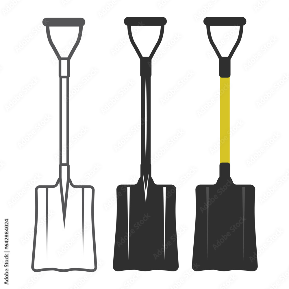 Shovel Vector, Shovel Silhouette Vector, Hardware Vector, Hardware ...
