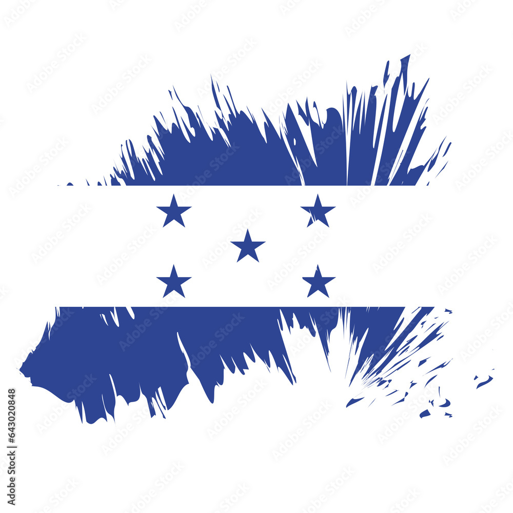 brush flag honduras transparent background, honduras brush watercolour ...