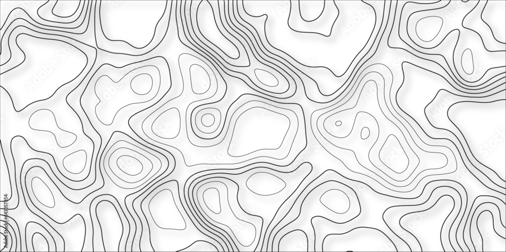 Contour map background. Vector geography scheme and terrain. Topography ...