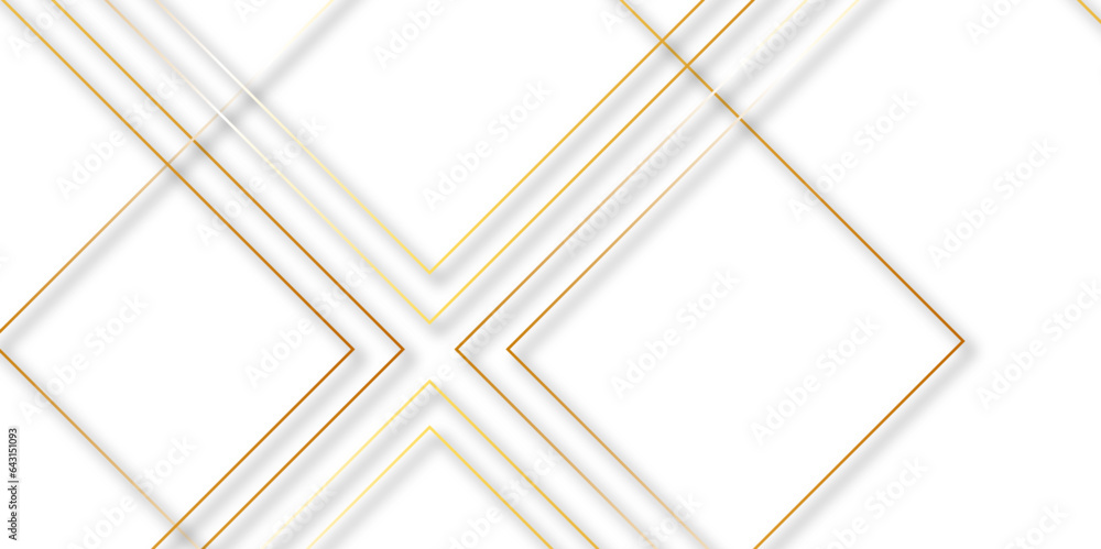 Trendy simple overlapping gold stripes vector. Vector illustration ...