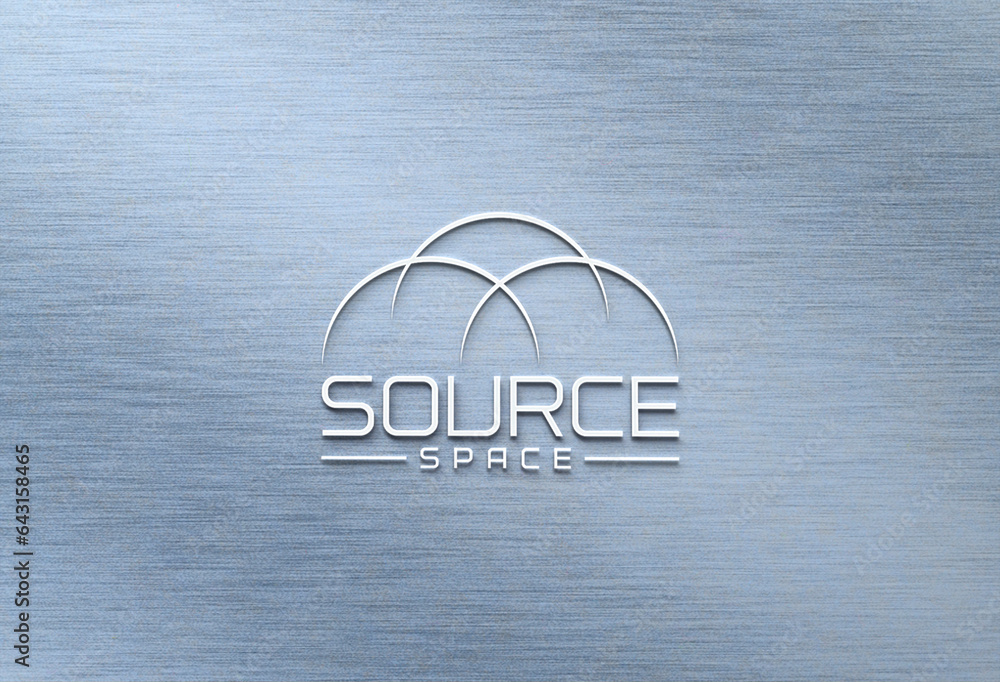 logo mockup on texture wall background Stock Photo | Adobe Stock