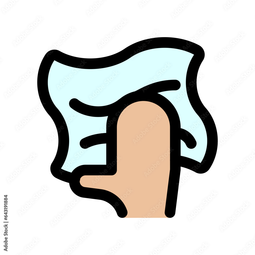 Editable wipe clean hand vector icon. Part of a big icon set family ...