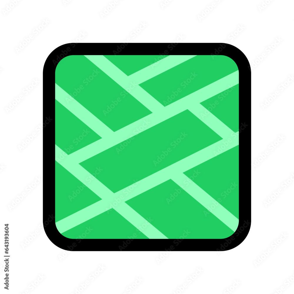Editable map app vector icon. Map, location, navigation. Part of a big ...