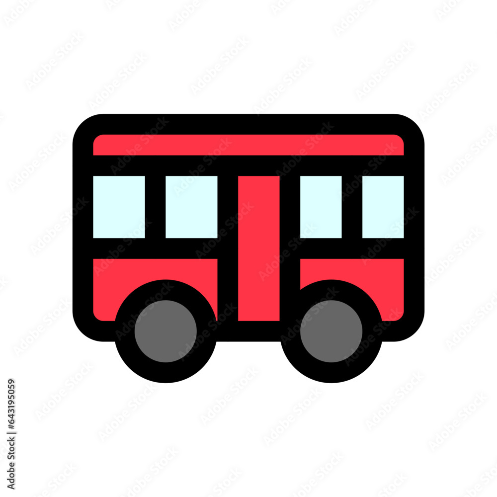 Editable bus vector icon. Vehicles, transportation, travel. Part of a ...
