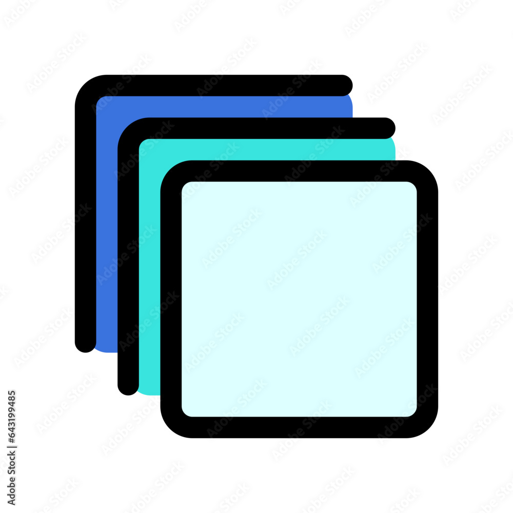 Editable layer stack vector icon. Part of a big icon set family ...
